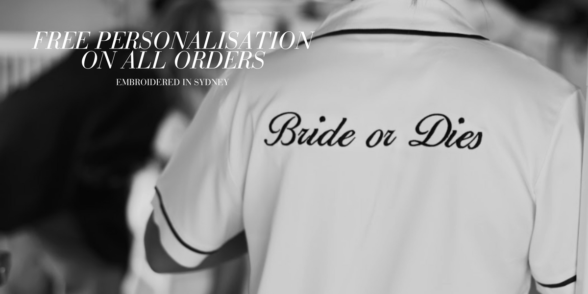 Personalised Sleepwear: Silky Satin Pyjama Sets | Midnight Mischief ...