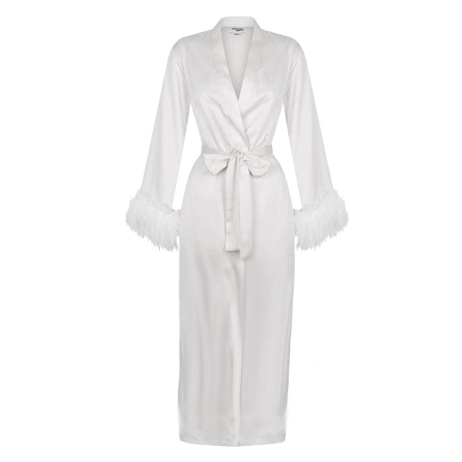 Luxe Personalised Feather Robes – Midnight Mischief Sleepwear