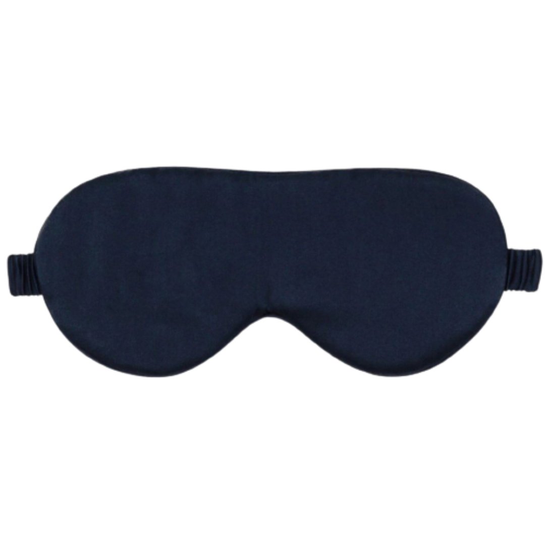 Navy Silk Eye Mask – Midnight Mischief Sleepwear