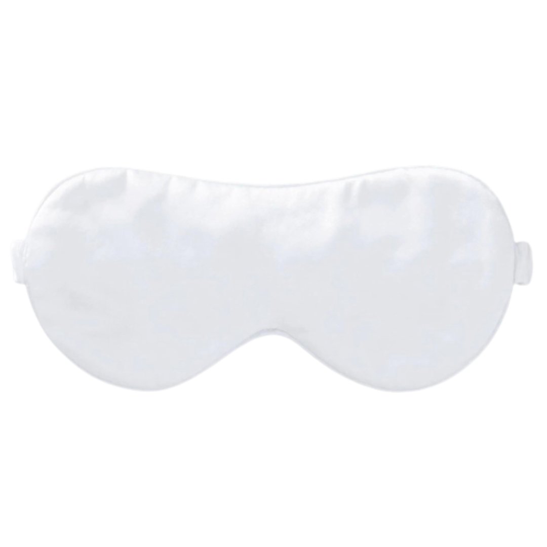 White Silk Eye Mask – Midnight Mischief Sleepwear